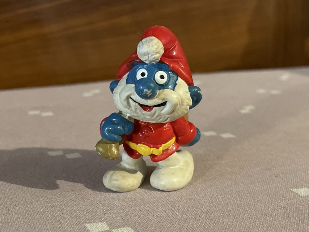 Schlumpf Figur: Papa Schlumpf als Weihnachtsmann | Kaufen auf Ricardo