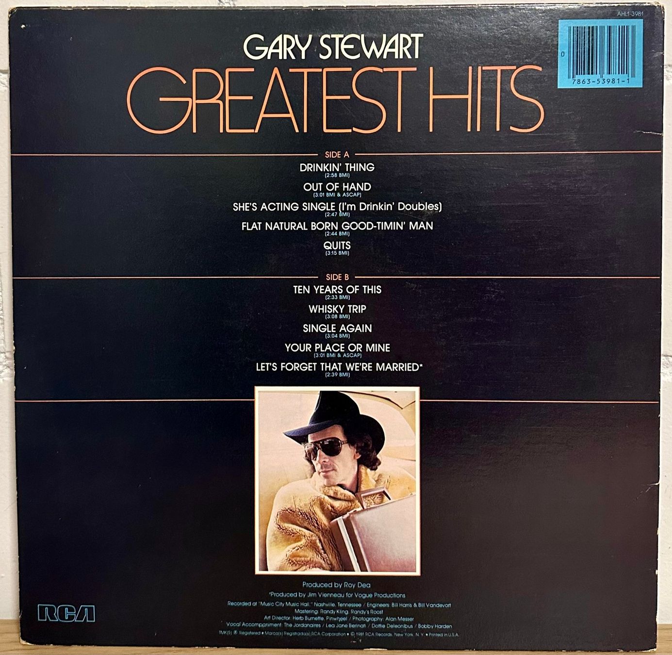 Gary Stewart - Greatest Hits // LP: VG+; Sleeve: VG+ (Gebraucht) in ...