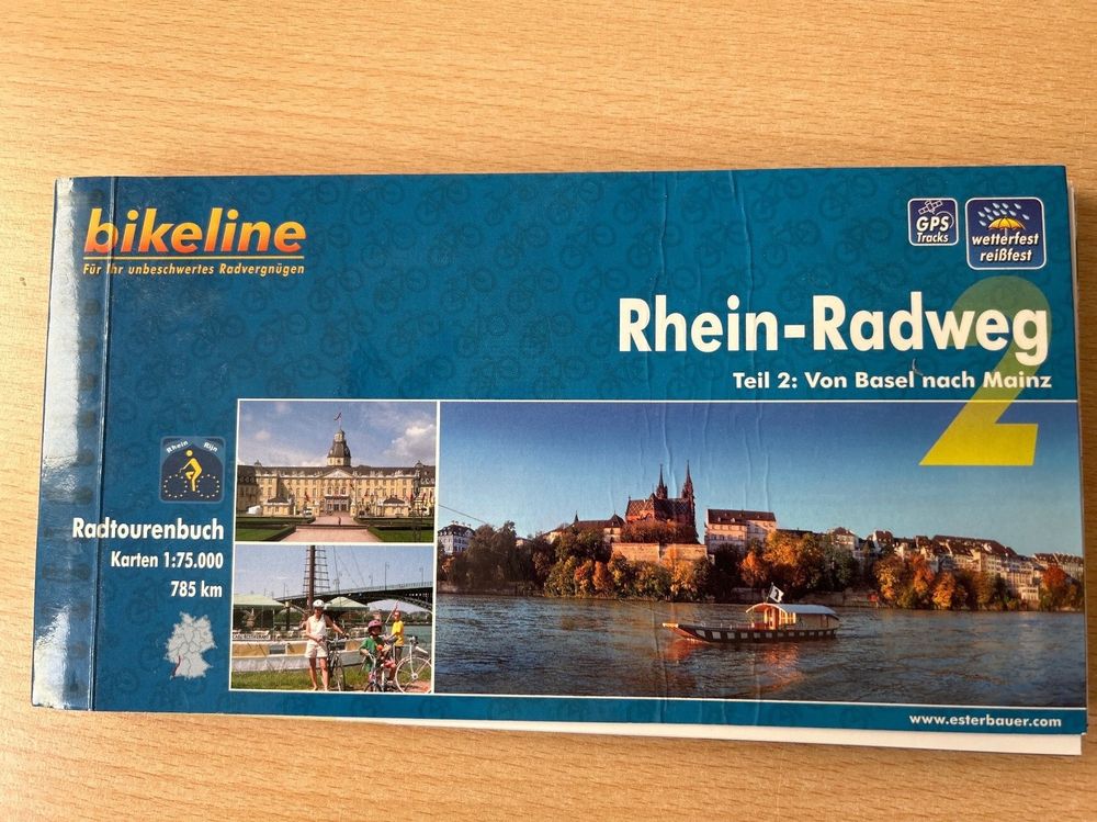 Velo-Tourenbuch Rhein-Radweg Teil 2: von Basel nach Mainz | Kaufen auf Ricardo