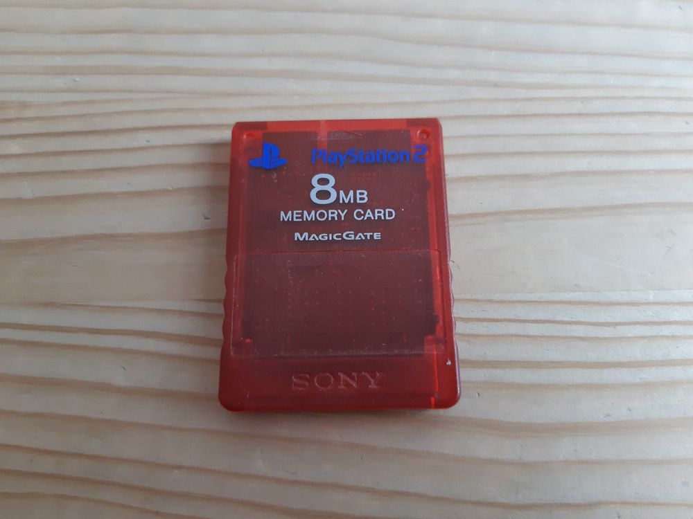 Original Sony PS2 Memory Card 8MB Speicherkarte ROT (Gebraucht) in Welschenrohr für CHF 9.8 ...