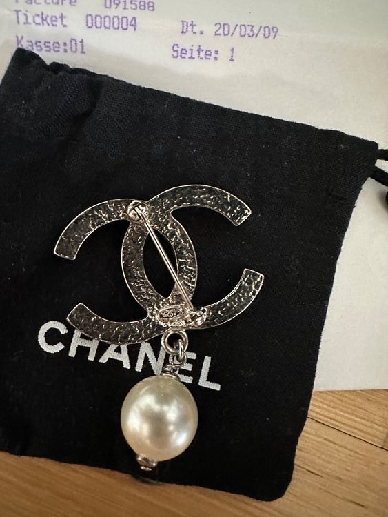 Original Chanel Brosche mit Perlen | Kaufen auf Ricardo