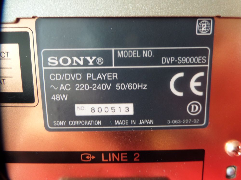 Sony DVP-S9000 ES SAC/DVD/CD Player Guter Zustand! (Gebraucht) in ...