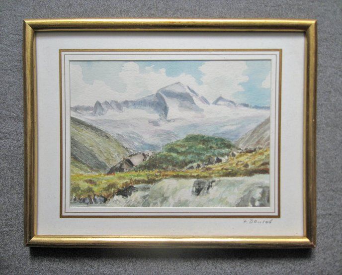 Aquarell von Pierre Beuret II 1935 gemalt-gerahmt 19x24 cm (Gebraucht) in Bern für CHF 9.5 – mit ...
