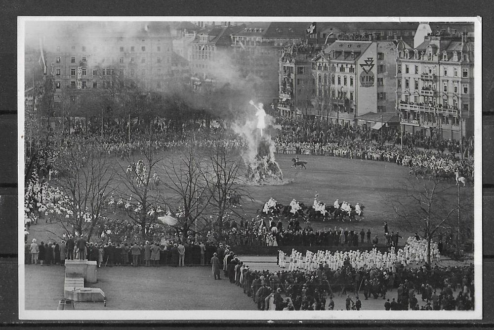 ZH Zürich 1934 Sechseläutenfeuer ( Verbrennung des Bögg) (Gebraucht) in ...
