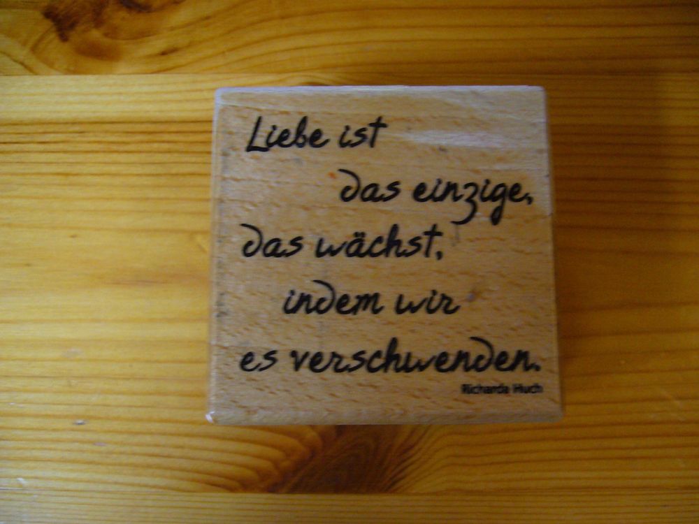 2 Spruchstempel "die Liebe und im Himmel" (Neu (gemäss Beschreibung ...