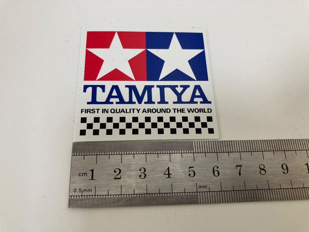 Tamiya Aufkleber / Sticker / Logo mit Zielflaggenmuster NEU! | Kaufen ...