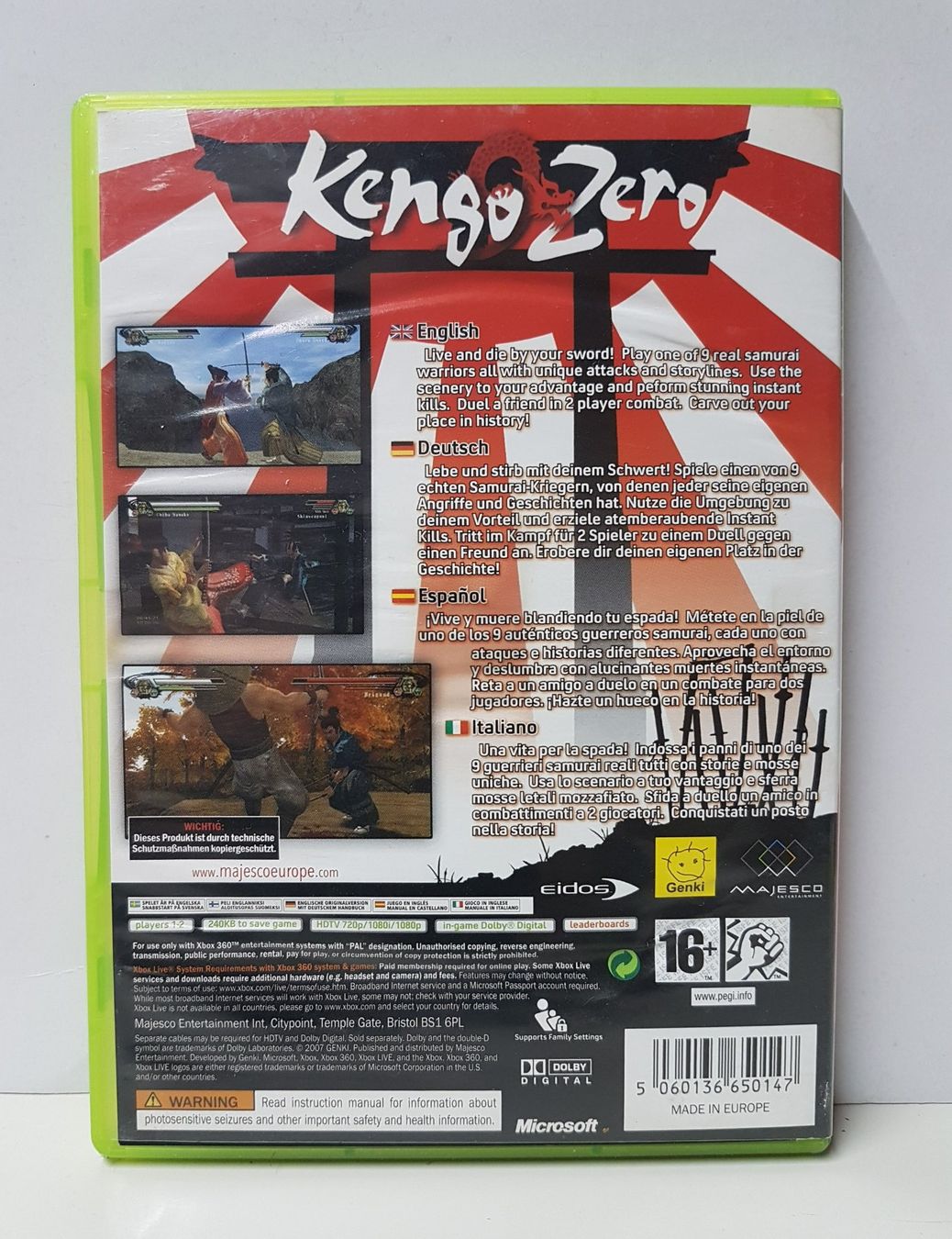 Kengo Zero Lebe und Stirb mit deinem Schwert /Rarität Xb 360 (Gebraucht ...