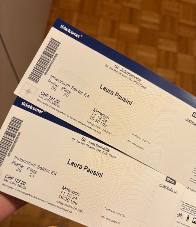 Laura Pausini Ticket | Kaufen auf Ricardo