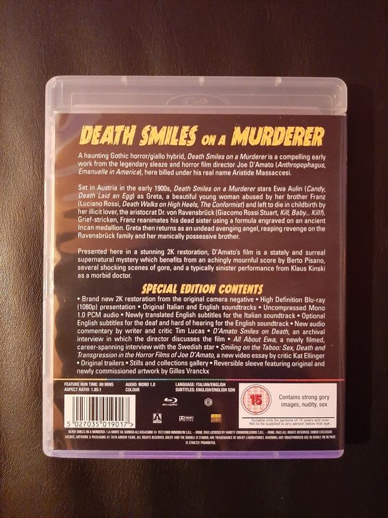 Death Smiles on a Murderer Blu-Ray (Arrow) (Gebraucht) in Liestal für ...