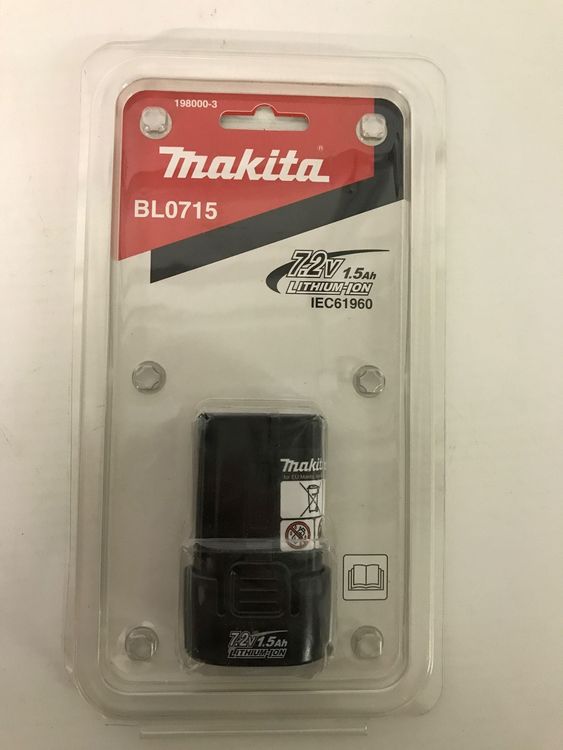 Makita Akku / BL0715 / 7.2V / 1.5Ah (14) (Neu (gemäss Beschreibung)) in Heerbrugg für CHF 5 ...