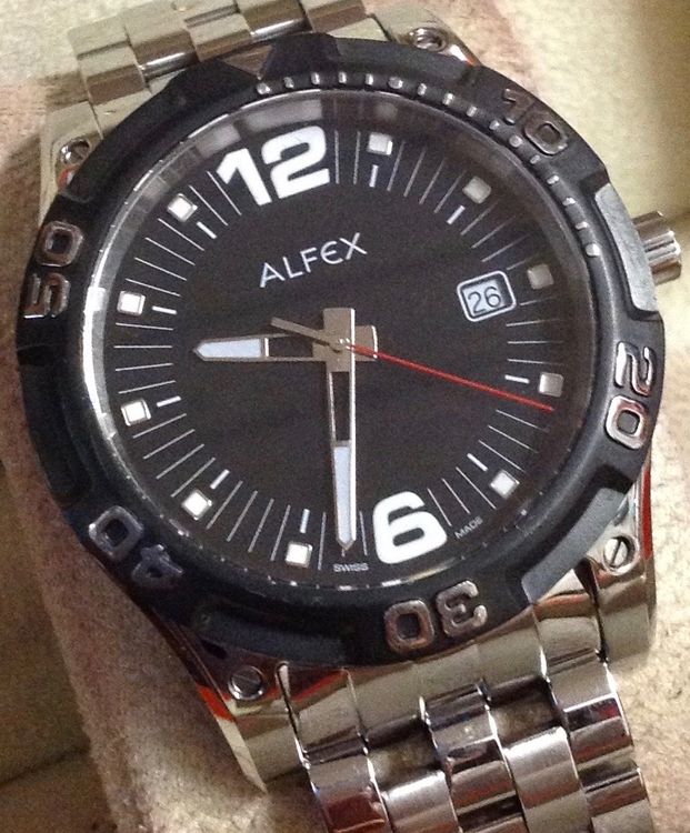 ALFEX Swiss-Made Herrenuhr 45 mm ( Neue Preise : 395 CHF ) (Gebraucht ...