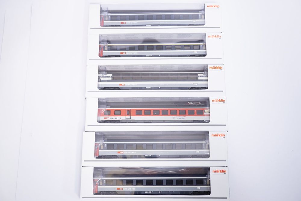 3å Märklin 43670 EuroCity Schnellzugwagen Set sechs Wagen (Gebraucht ...