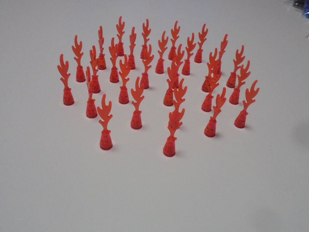 LEGO - NEON - ORANGE - RUNDSTEINE - MIT - FEUER (Gebraucht) in ...