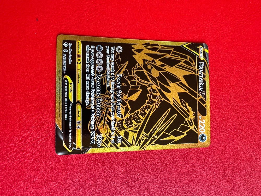 Pokemon Gold Eternatus Fullart mega selten Wunscherschön Top (Gebraucht ...
