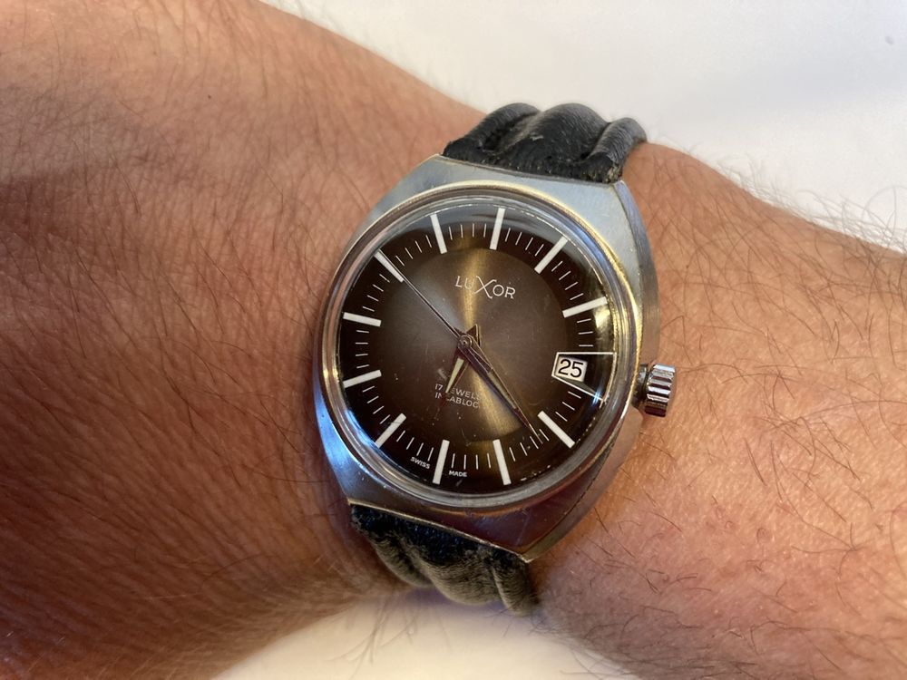 Luxor Vintage Uhr handaufzug 35.5 mm mit lägender eta 2852 | Kaufen auf ...