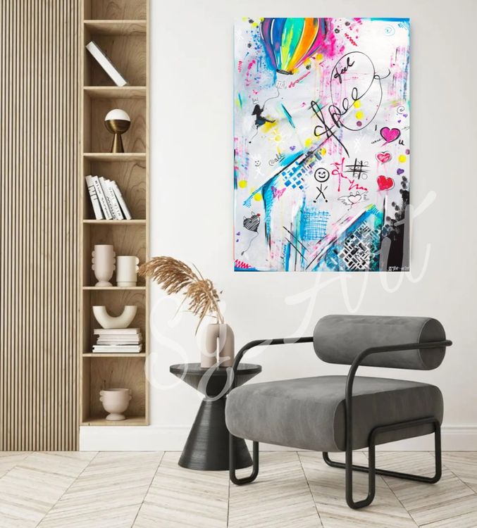 Acrylbild Street Art "free" Neu abstrakt Unikat (Neu (gemäss Beschreibung)) in Rheinau für CHF ...