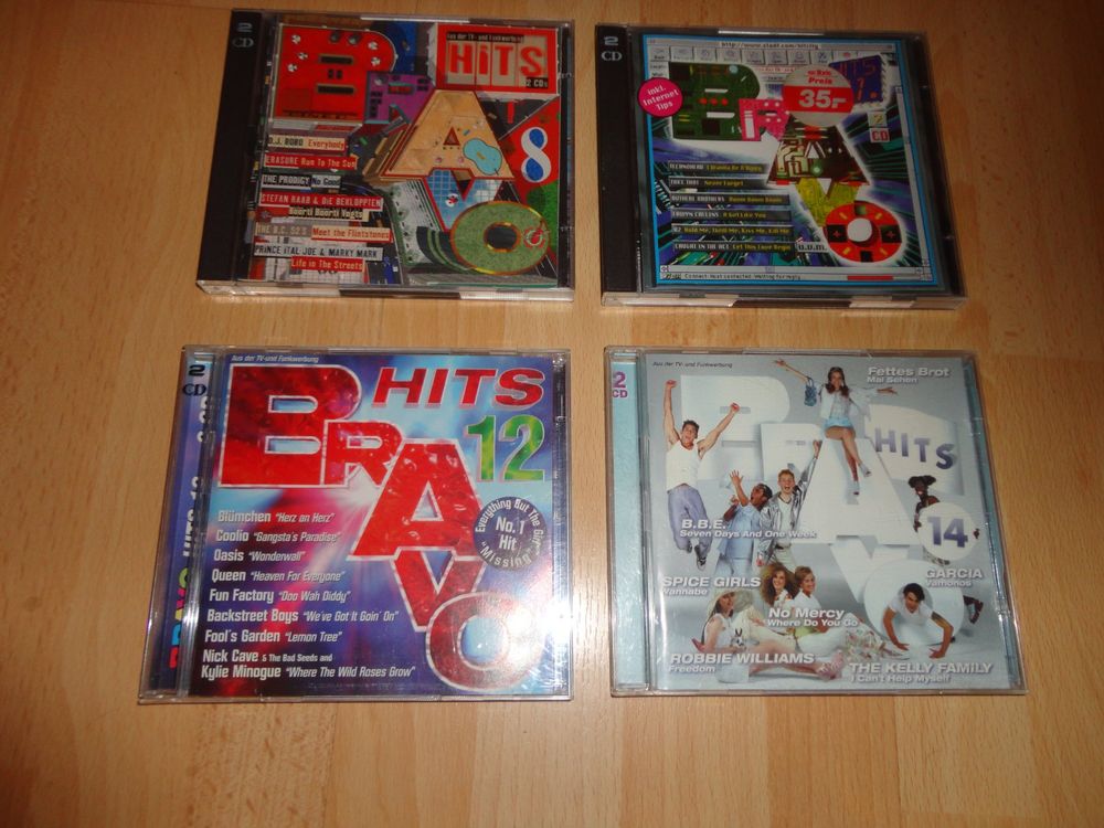 Bravo Hits CD Sammlung (8, 11, 12, 14) (Gebraucht) in Villmergen für ...