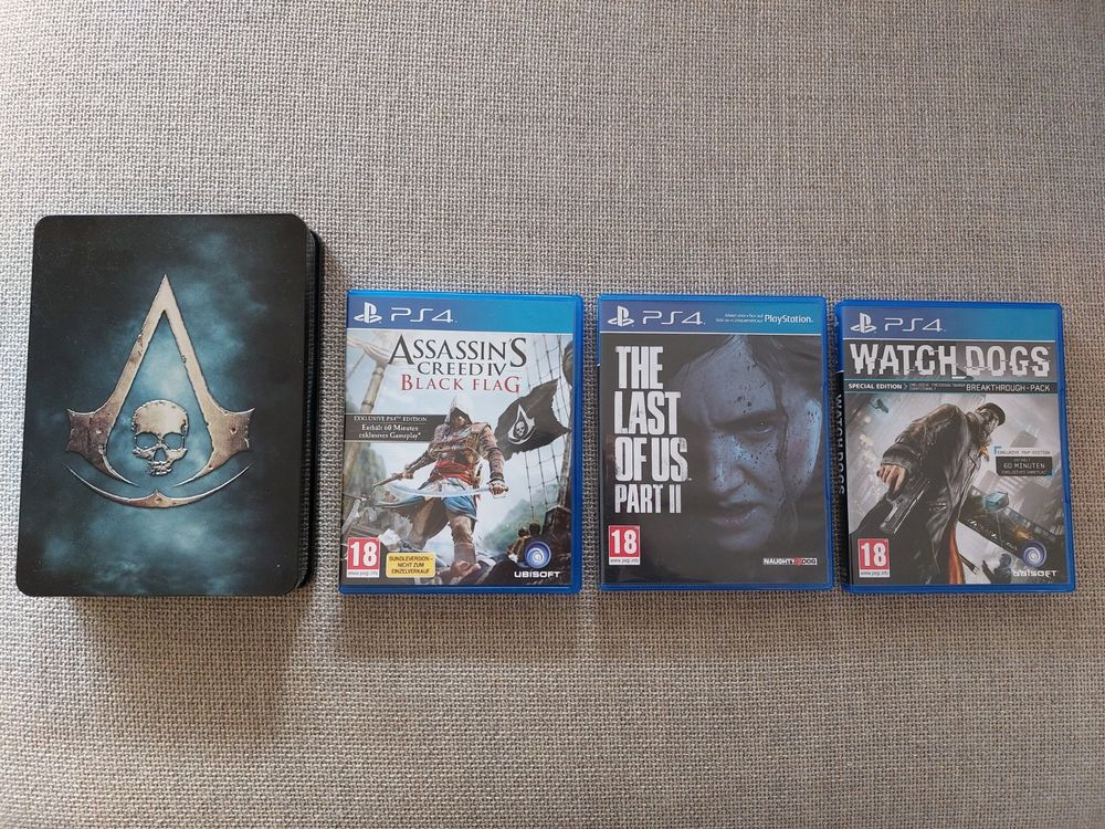 Assins Creed Unity / Black Flag/ The Last of us 2/ Watch Dog (Gebraucht) in Dettighofen für CHF ...