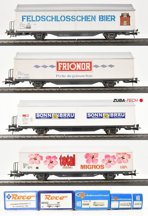 Roco 4x Schiebewandwagen der SBB, H0 GS, mit OVP (Gebraucht) in St. Gallen für CHF 37 – mit ...