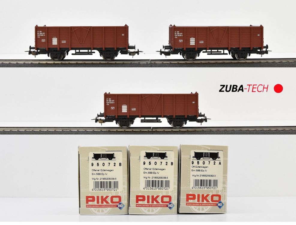 Piko 3x Hochbordwagen SBB H0 GS mit OVP | Kaufen auf Ricardo