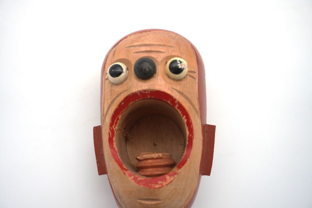 Nussknacker Vintage Schnitzerei Unikat Holz skuril C005 | Kaufen auf Ricardo