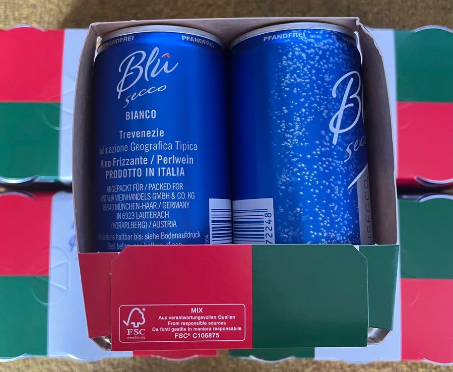 Blu Secco Trevenezie Frizzante 48 Dosen | Kaufen auf Ricardo
