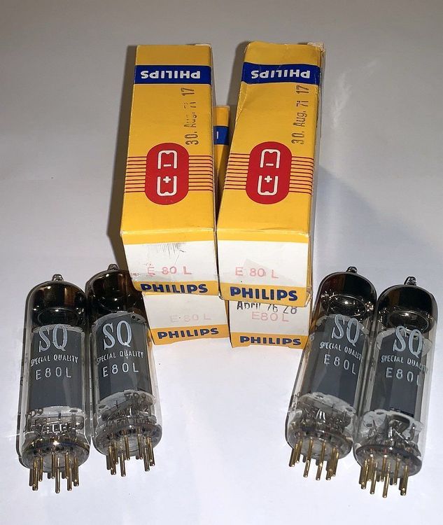 4 Röhren / Radioröhren E80L / 6227 (Endstufe), NOS, Philips (Neu (gemäss Beschreibung)) in Biel ...