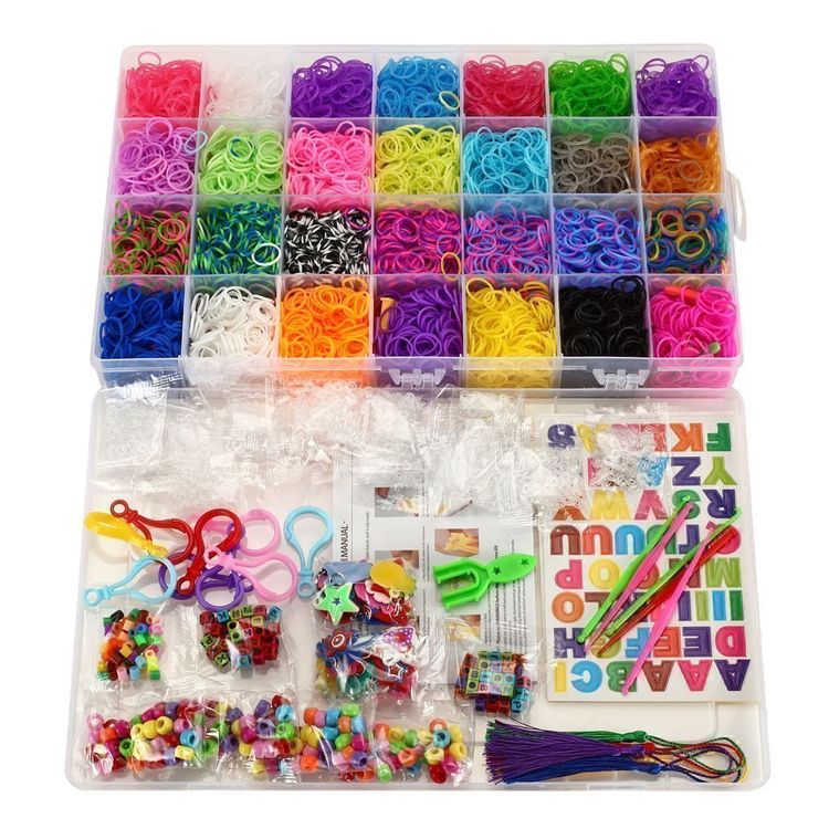10500x Loom Baender Set Kinder Bastelset (Neu (gemäss Beschreibung)) in ...