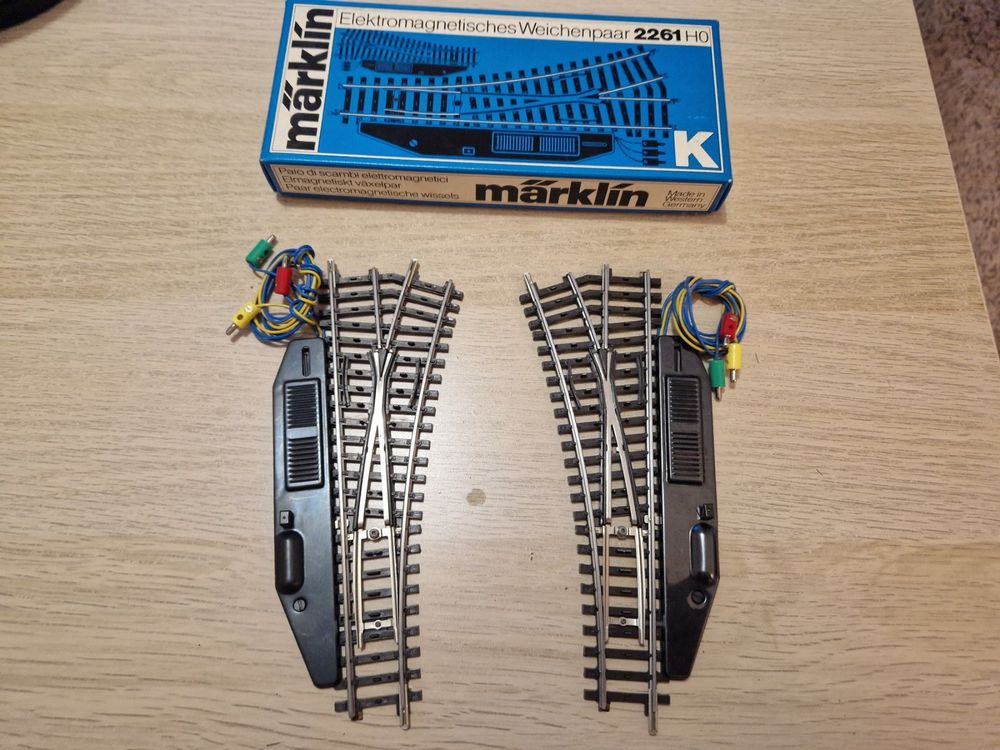 Märklin 2261 Weichenpaar K H0 OVP NEU (Neu und originalverpackt) in St-Aubin-Sauges für CHF 39 ...