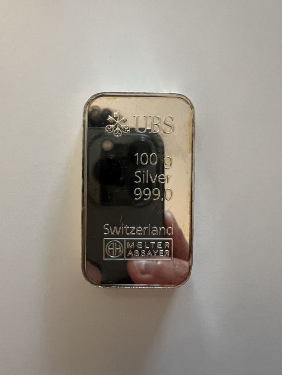 UBS Silver Bar 100G | Kaufen auf Ricardo