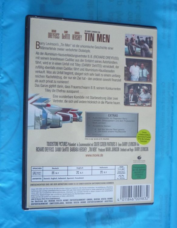 Tin Men (DVD) Komödie mit Danny DeVito, Richard Dreyfuss (Gebraucht) in ...