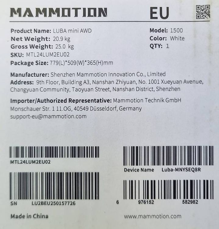 Mammution Luba 1500 mini Awd robot (Usato) a Prugiasco per CHF 1200 ...