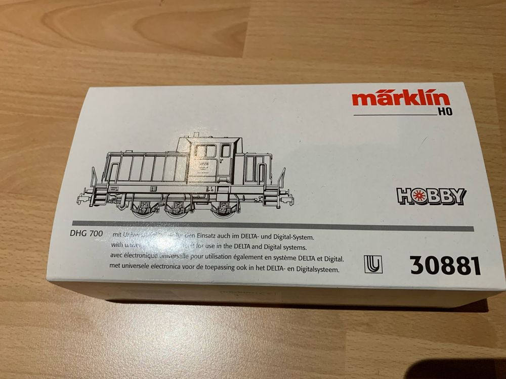 Märklin HO 30881 Rangierlok DHG 700 mit Blinklicht (Gebraucht) in für ...