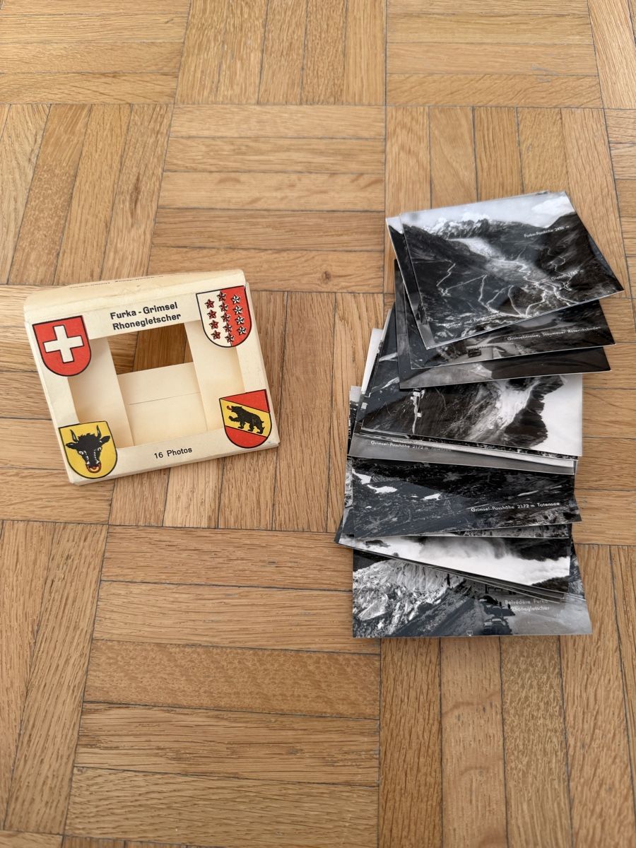 Vintage Grimsel–Furka Souvenir-Fotos – Rhonegletscher (Gebraucht) in ...