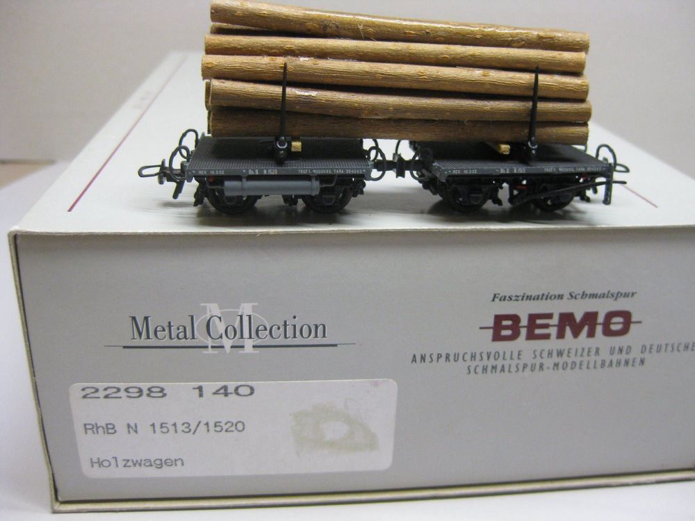 Bemo Metal-Collection Holzwagen 2298 140 (Neu (gemäss Beschreibung)) in ...