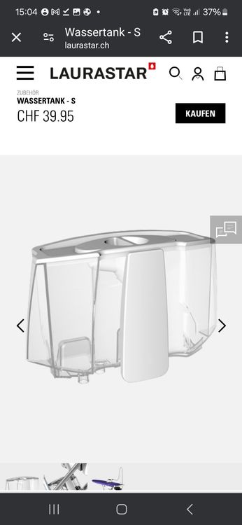 Laurastar Wassertank weiss | Kaufen auf Ricardo