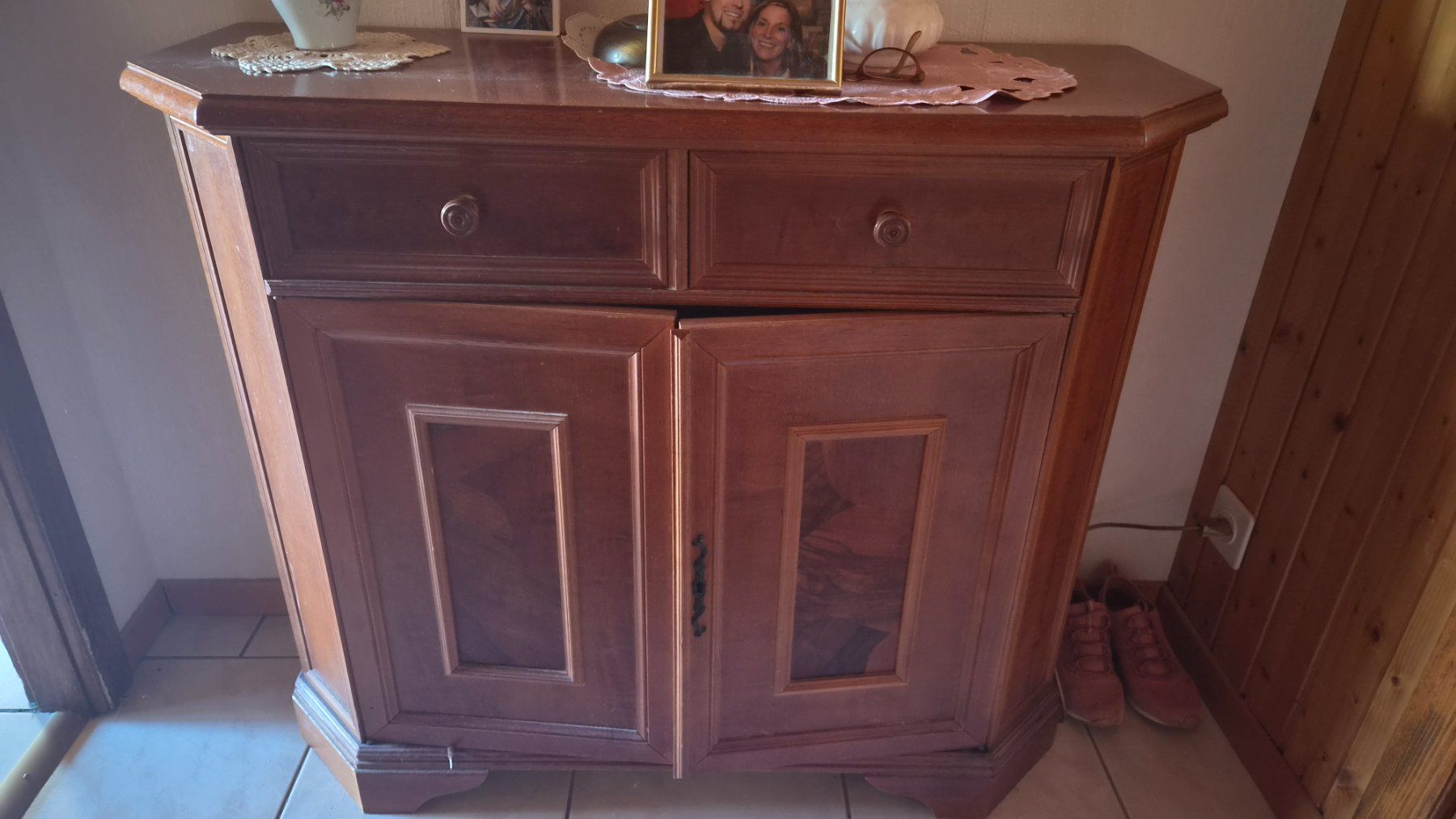 petit buffet / bahut / meuble d’entrée en bois style Louis P (Gebraucht ...
