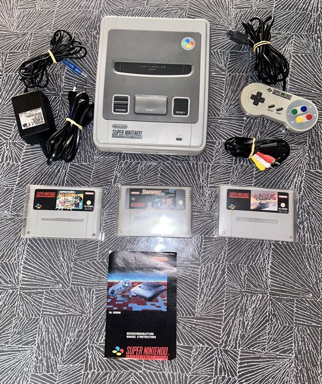 Console SNES Super Nintendo + 3 jeux et notice | Kaufen auf Ricardo