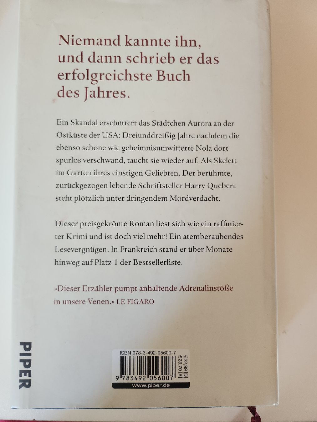Joel Dicker: Die Wahrheit über den Fall Harry Quebert (Gebraucht) in ...