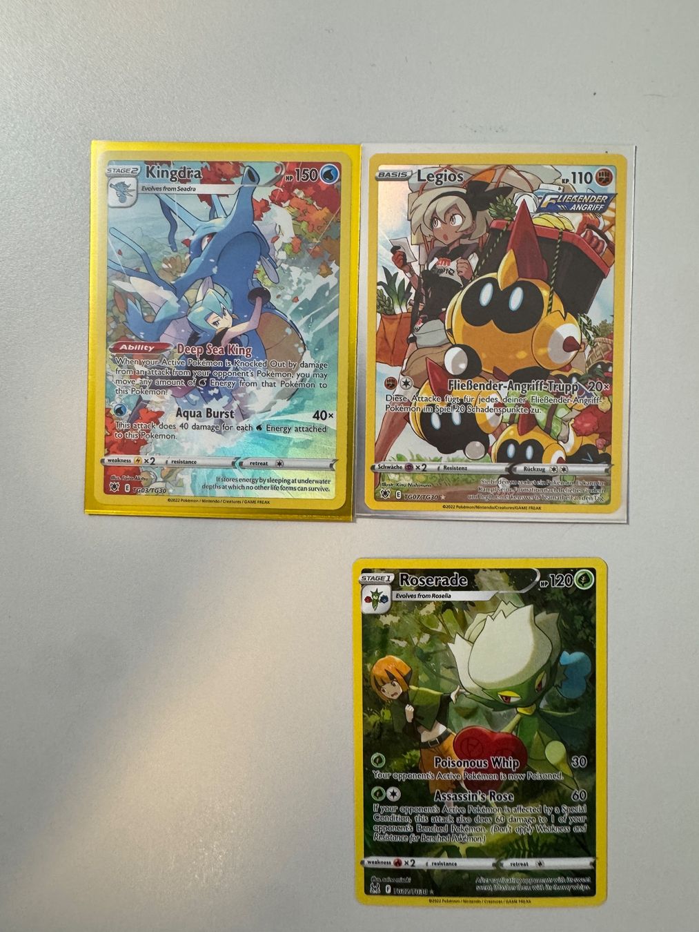 Pokémonkarten - Seedrakin / Legios / Roserade (Gebraucht) in Aarau für ...