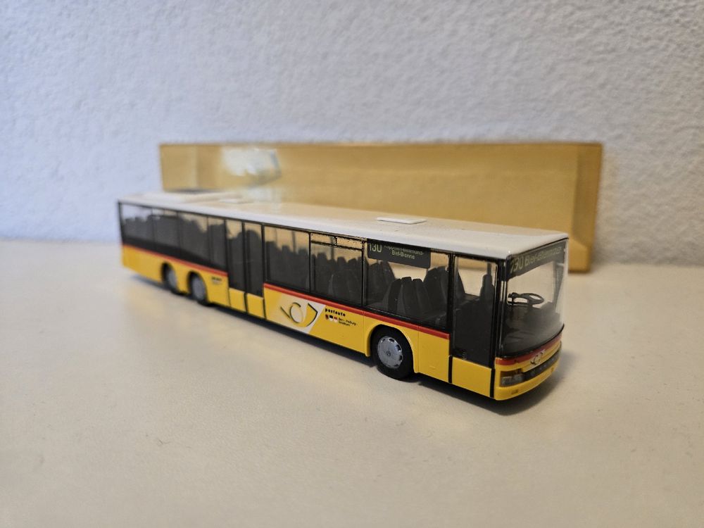 Rietze Setra S319 NF - PostAuto (Aarberg) (Neu (gemäss Beschreibung ...