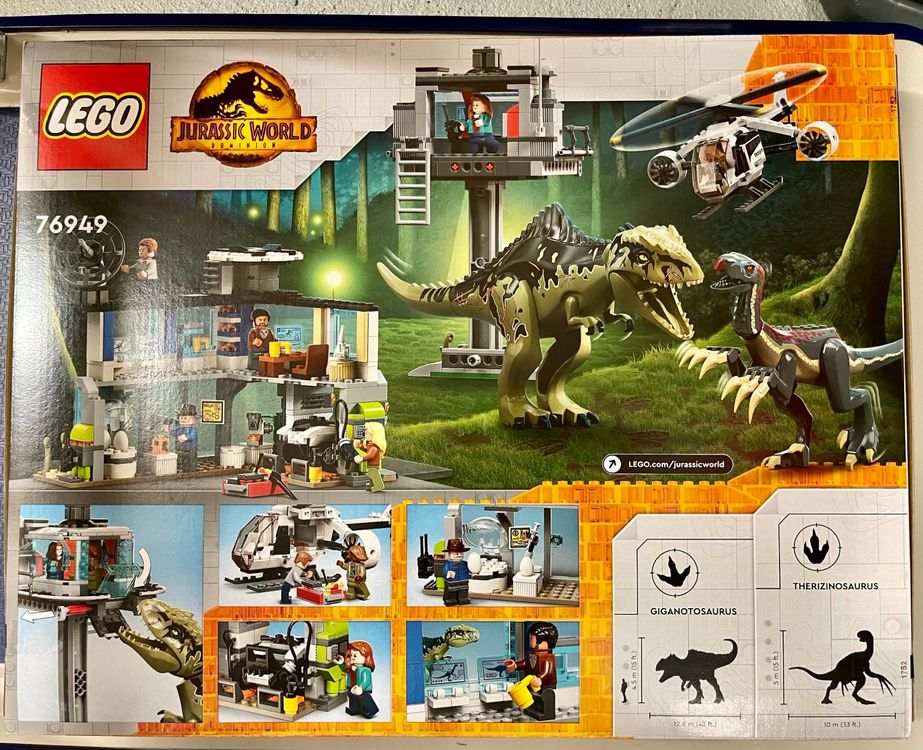 Lego 76949 J World - Giganotosaurus & Therizinosaurus Attack (Neu und ...