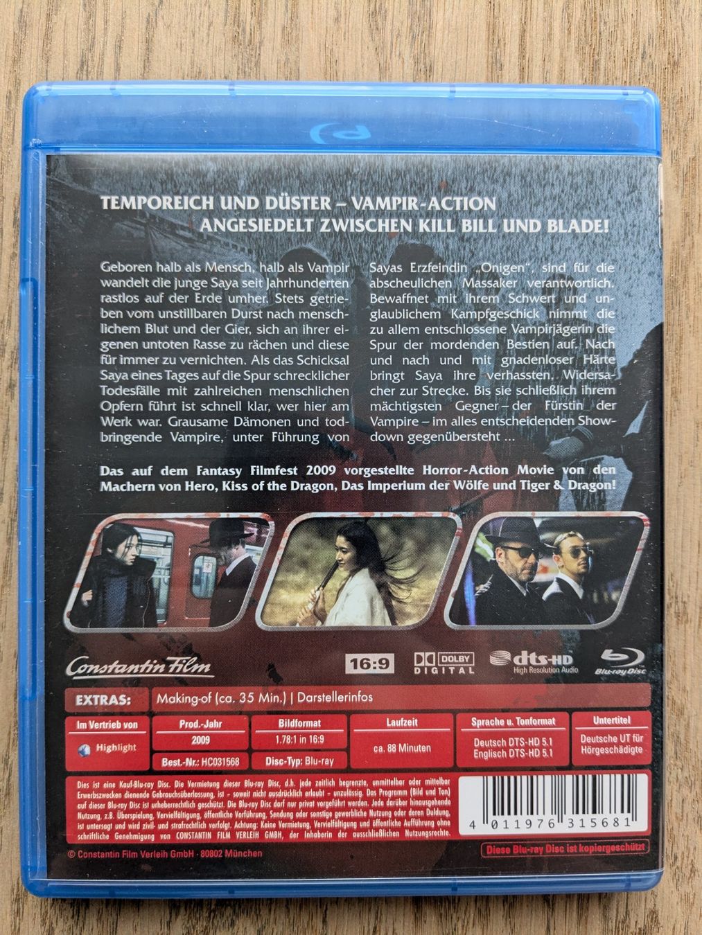Blood - The Last Vampire [Blu-ray] (Gebraucht) in Port für CHF 3.5 ...