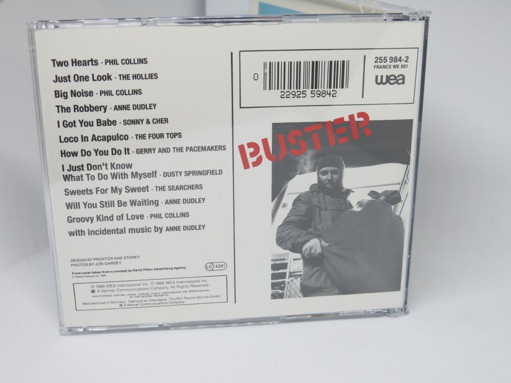 CD Buster + Phil Collins: Original Motion Picture Soundtrack (Gebraucht ...