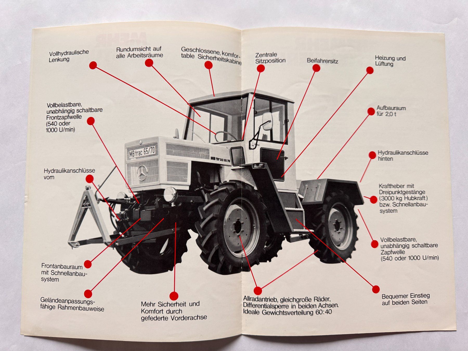 MB trac 65/70 Prospekt 1973 , Top Zustand, Traktor (Neu (gemäss ...