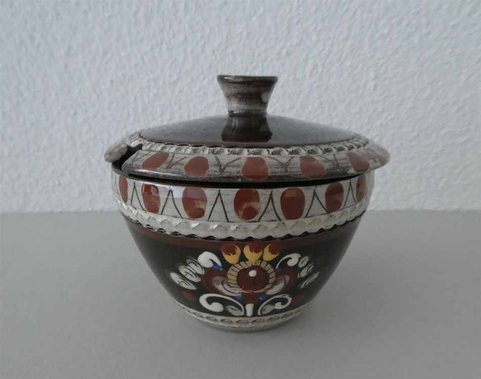 Rustikale Dose mit Deckel / Zuckerdose / Hugo Kohler, NEU | Kaufen auf ...