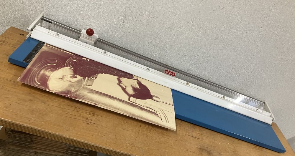 Rollenschneidmaschine BODAN; Papierformat bis DIN A0 (Gebraucht) in ...