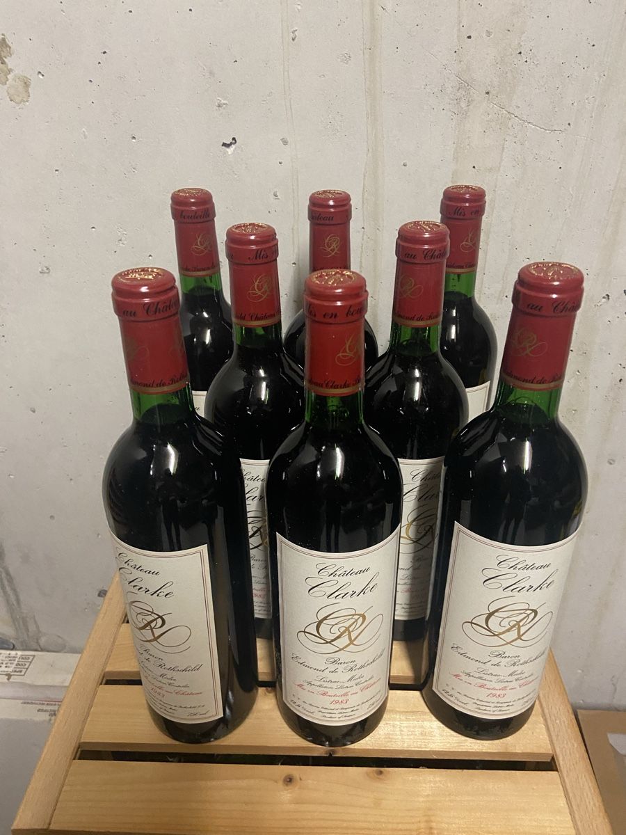 Château Clarke, Baron Edmond, millésime 1983, lot de 8 bts (D'occasion) à NEUCHATEL pour CHF 200 ...