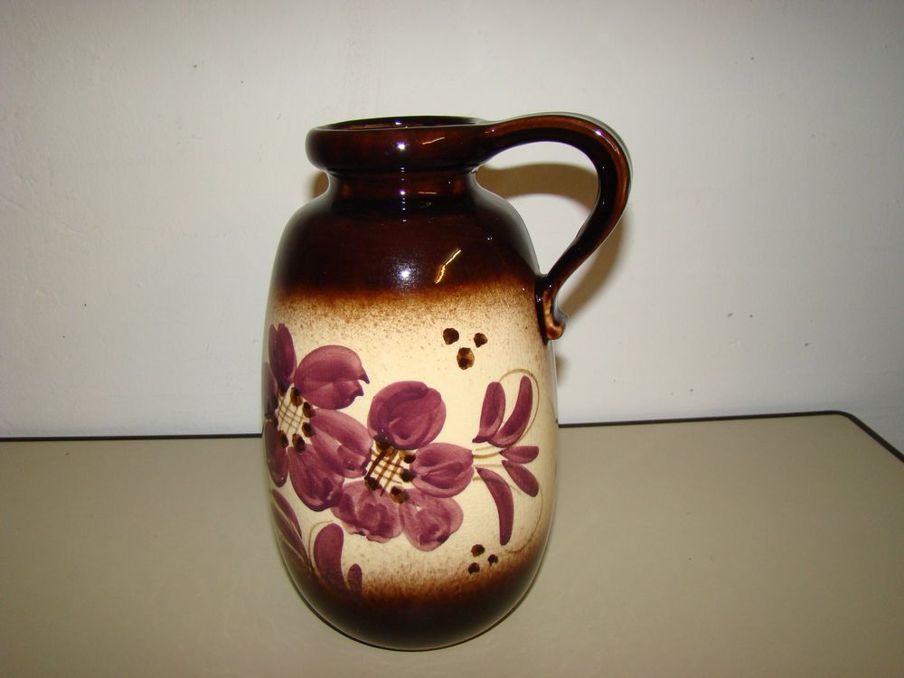 Vase aus Keramik mit Henkel aus 70er Jahre | Kaufen auf Ricardo