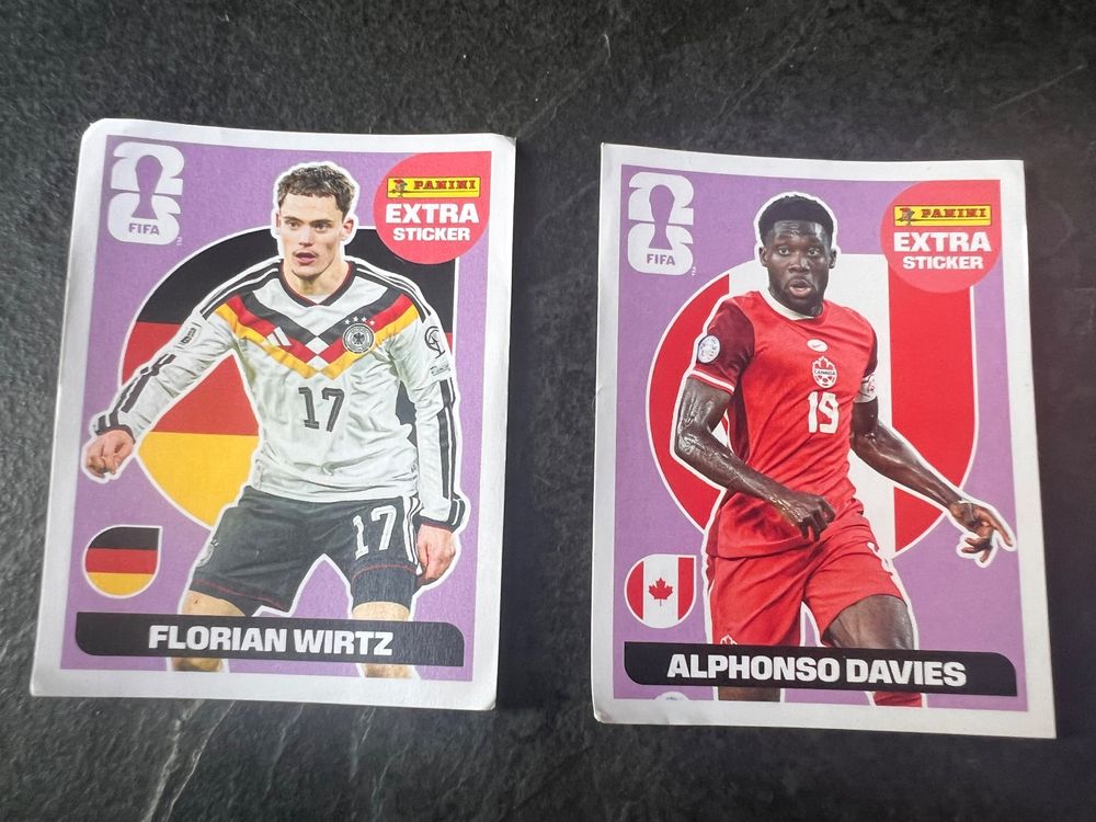 Panini WM 2026 Extra Sticker mit Ronaldo, Yamal & Bellingham (Gebraucht ...